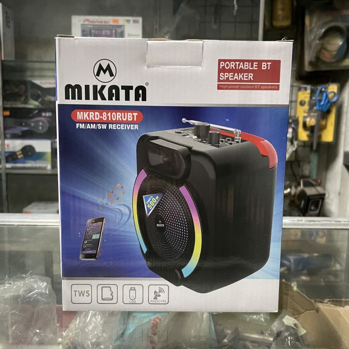 Mikata Portable Bluetooth Speaker FM/AM/USB (MKRD-810RUB) | Lazada PH
