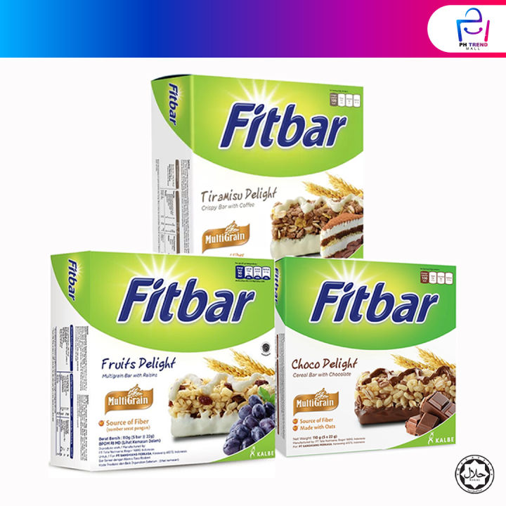 FitBar Crispy Rice Bar Box (5 Bars x 22gm) Protein Bar | Lazada