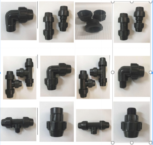 PER PCS! PE Compression Fittings Fast Connect fittings, elbow couling tee adaptor Coupling ...
