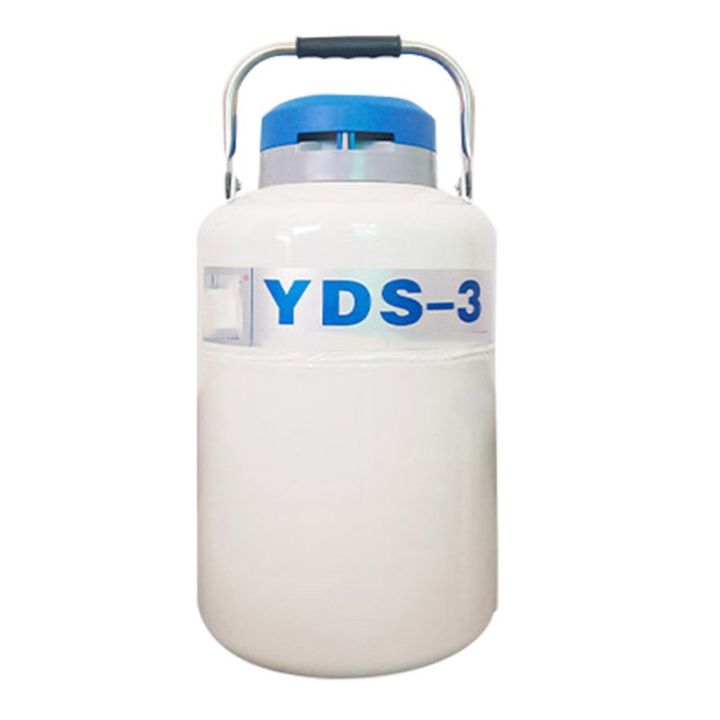 YDS-3 Storage Type Cryogenic Liquid Nitrogen Container Liquid Nitrogen 3.15L Liquid Nitrogen ...