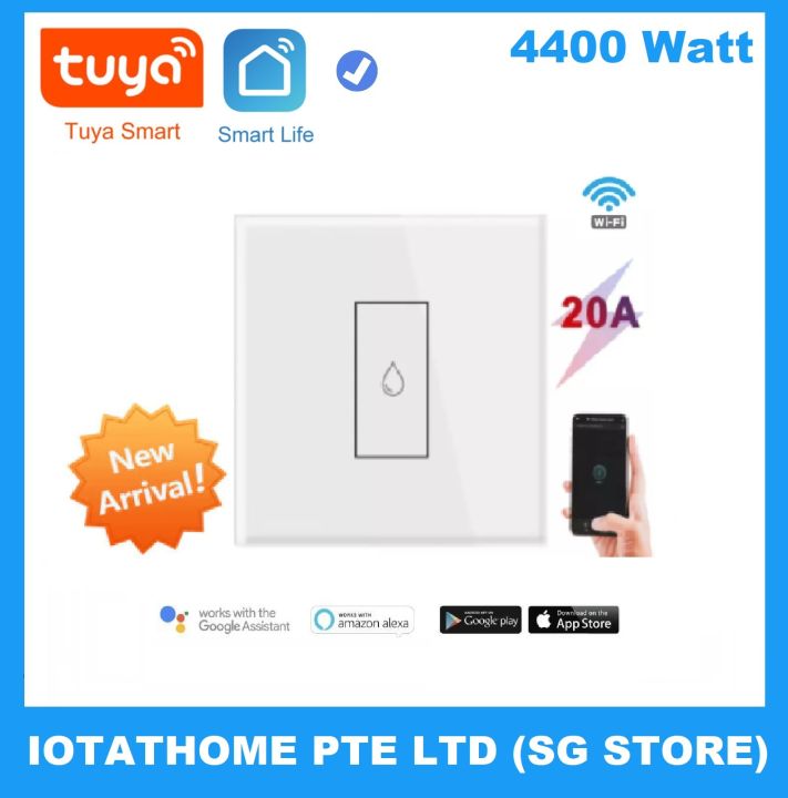 20A Smart WiFi Switch for Water Heater, Cooker Hood, Smart Home ...