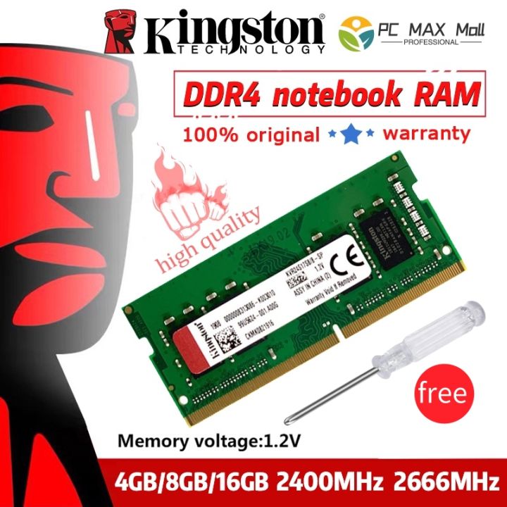 Kingston ValueRAM DDR4 RAM For Laptop 4GB 8GB 16GB 2400MHz 2666Mhz Non-ECC 260pin SODIMM Laptop ...