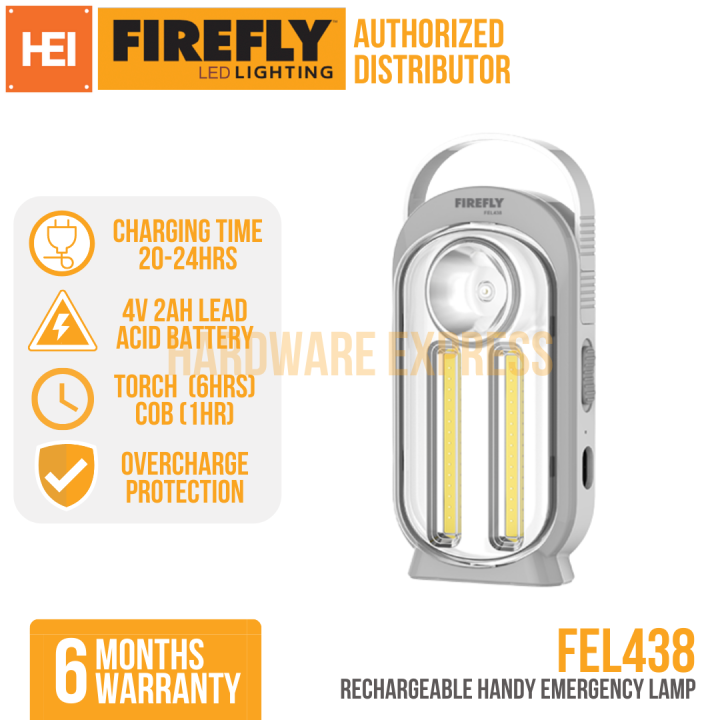 Firefly Handy Rechargeable Emergency Lamp (Flashlight + Emergency light ...