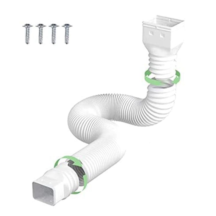 Rain Gutter Downspout Extensions Telescopic Rainwater Drainage Pipe ...