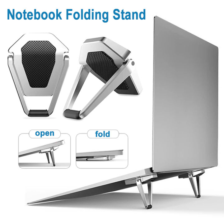 1Pair Universal Laptop Stand Foldable Desktop Portable Small Metal ...