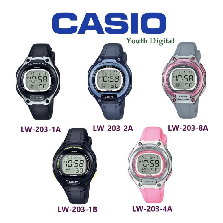 Casio Series Digital Student & Kid's Watch LW-203 | Lazada