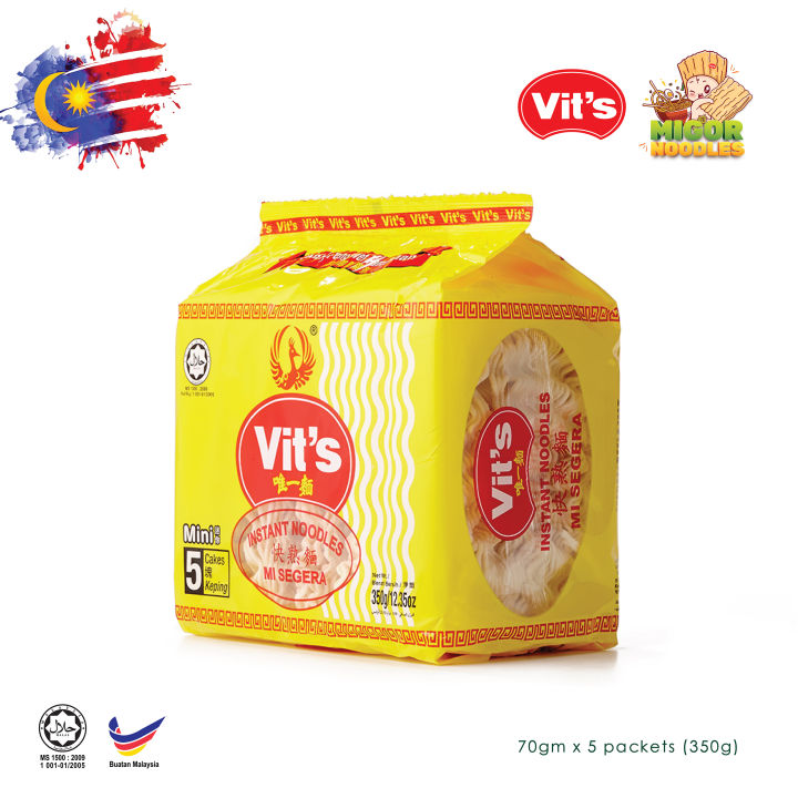 Vits Instant Noodle Mini Pack [HALAL] 350gms | Lazada