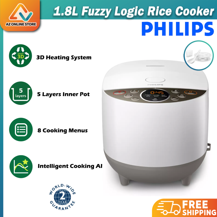 [ NEW ] PHILIPS Digital Rice Cooker 1.8L 3D Heating HD4515 (HD4515/67 ...