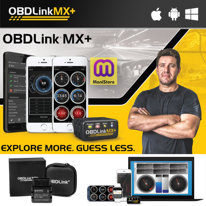OBDLink MX+ Professional OBD2 Scanner for iPhone, iPad, Android ...