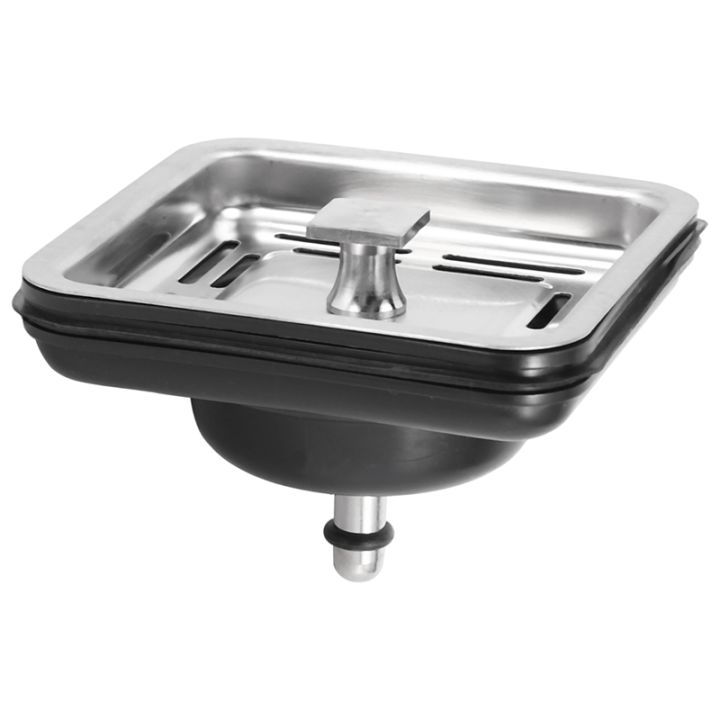 Stainless Steel Square Sink Strainer Plug Kitchen Sink Drain Mesh ...