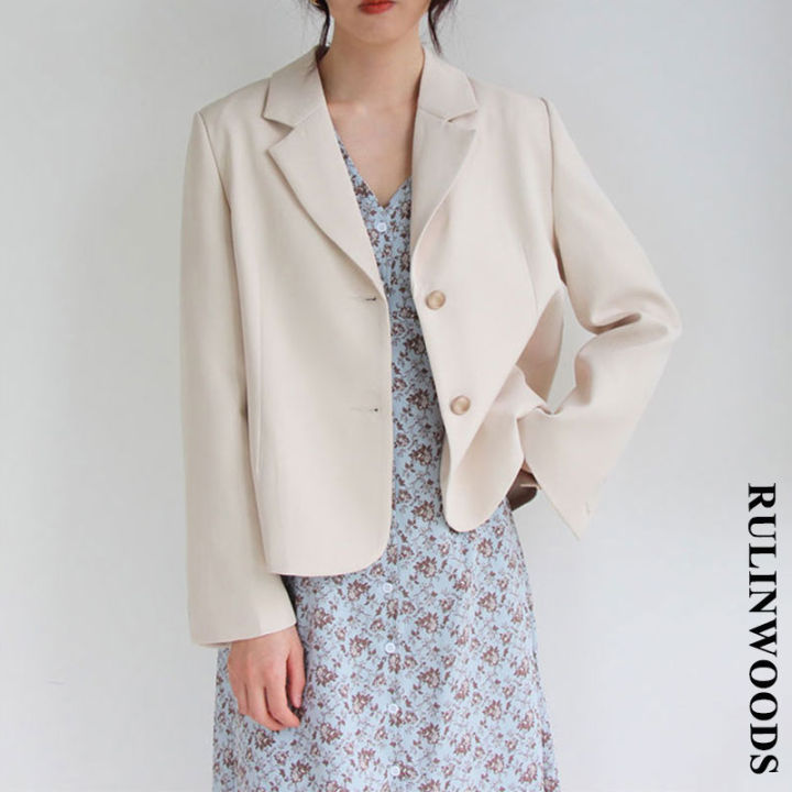 RULINWOODS [HÀNG CAO CẤP] 5 màu Blazer nữ Blazer dài tay hàn quốc ...