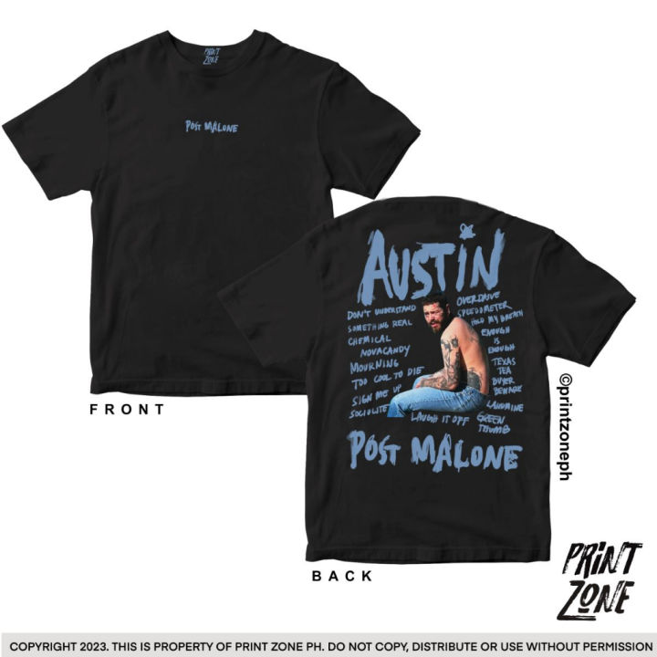 POST MALONE FANDOM SHIRT - AUSTIN ALBUM VINTAGE SHIRT BY PRINT ZONE PH ...
