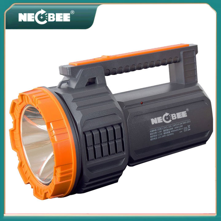 ไฟฉายขนาดใหญ่ LED รุ่นNEOBEE ไฟฉายเดินป่า ชาร์จไฟบ้านพร้อมสาย (เก็บใน ...