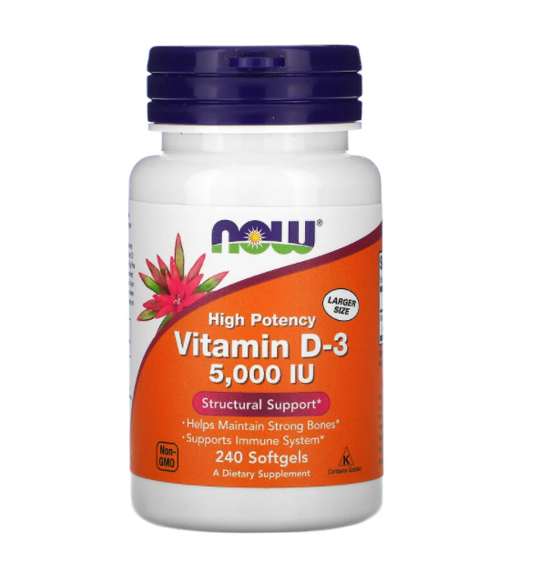 Vitamin D3 | Now Vitamin D3 5000IU 240 - 120 viên - Tăng Đề Kháng ...