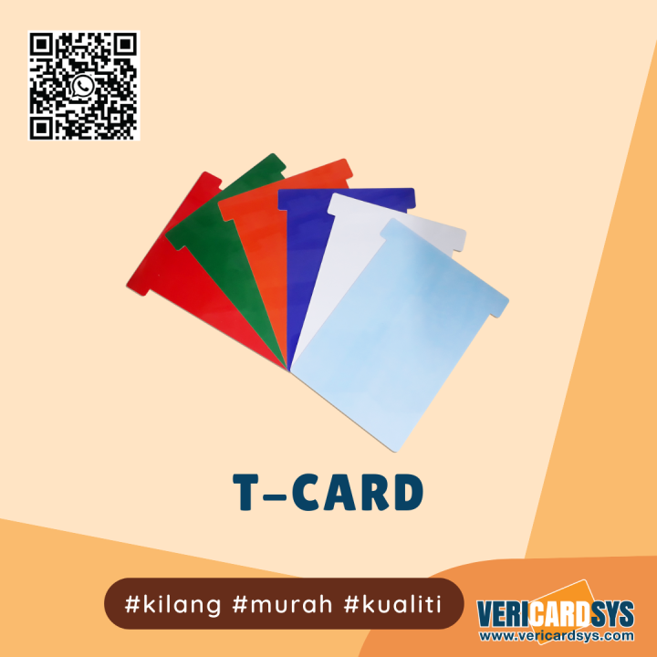 [Ready Stocks/Customize Colour] Plastic T-Card Printing | PVC T-Card ...