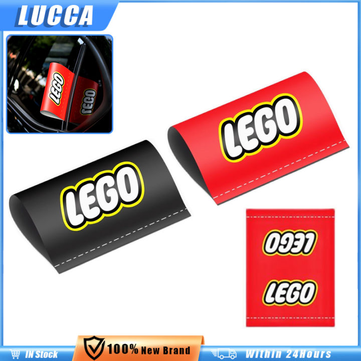 Creative Car/Motorcycle Wash Label Lego Trunk Door Tailgate Sticker PVC ...