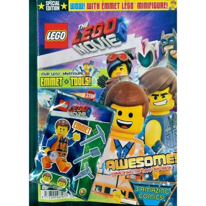 LEGO MAGAZINE LEGO MOVIE 2 Activity Book Issue 1 with Emmet Minifigure ...