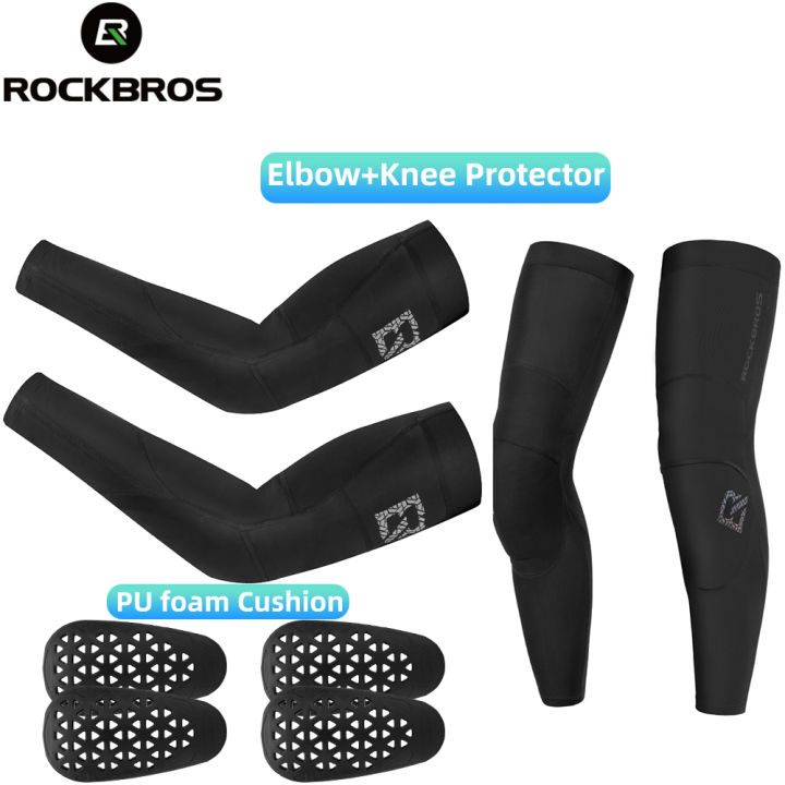 ROCKBROS Cycling Compression Knee Support Crashproof Antislip ...