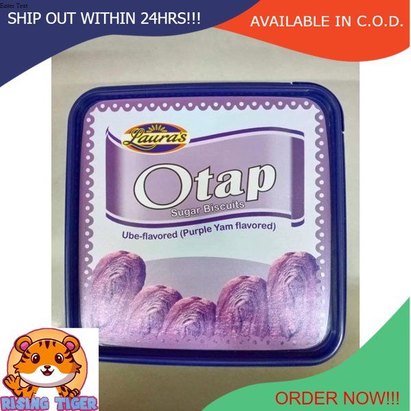 600g Laura's Otap Sugar Biscuits Ube Flavored Pasalubong Treats | Lazada PH