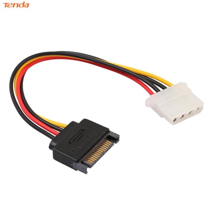 SATA 15pin Male to IDE Big 4pin Hard Disk Drive Power Cord Connector ...