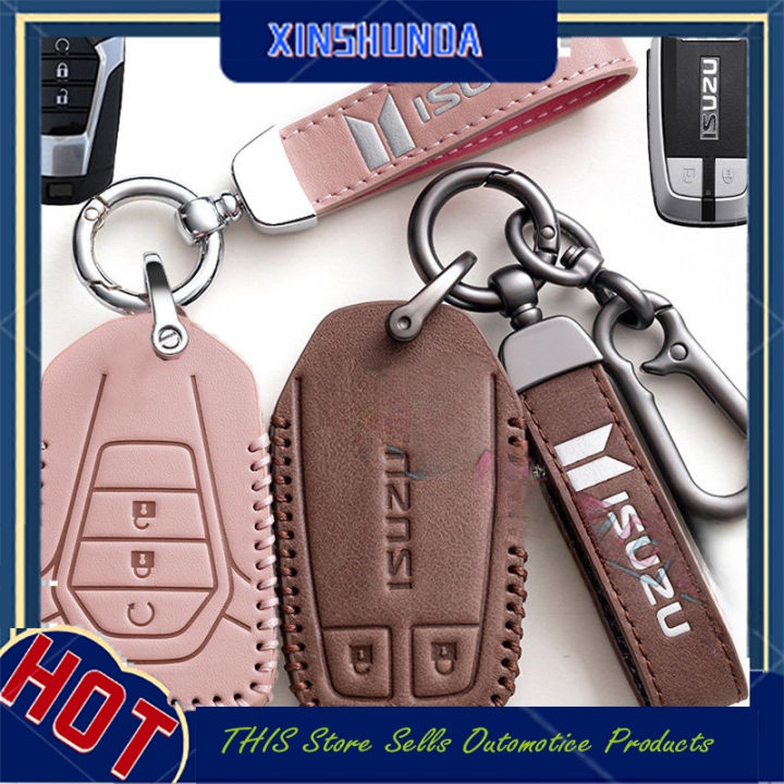 XSD ISUZU Leather Key Case for ISUZU X Series Dmax Mux 2021 D-max MU-X ...
