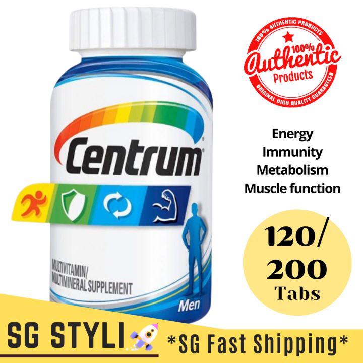 Centrum Men Multivitamins 120/250 Tabs (For IMMUNITY) 2-3 Days Delivery ...