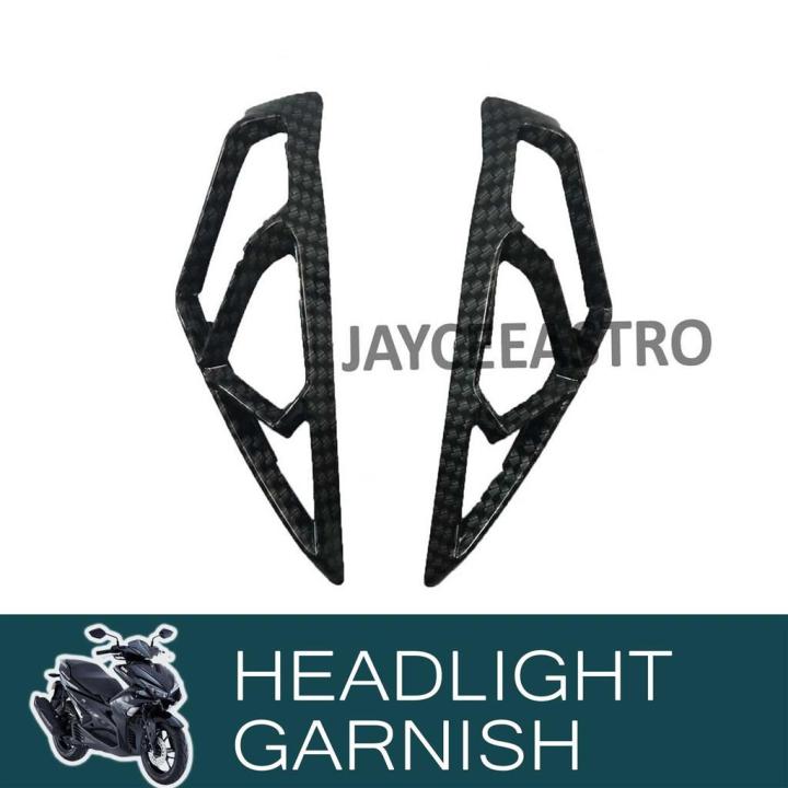 Aerox v1 Headlight Garnish (Carbon) | Lazada PH