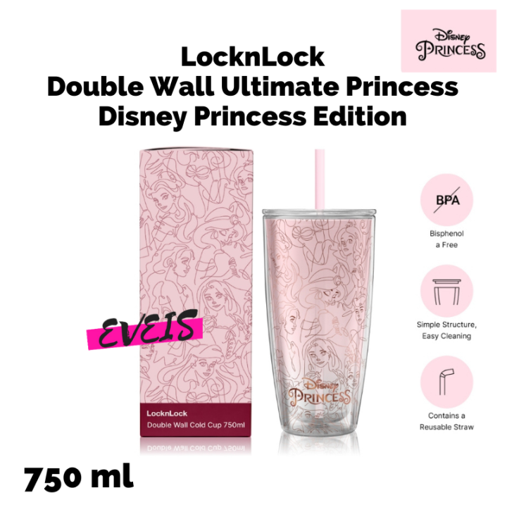 LocknLock Double Wall Cold Cup 750ml - Ultimate Princess - Disney ...