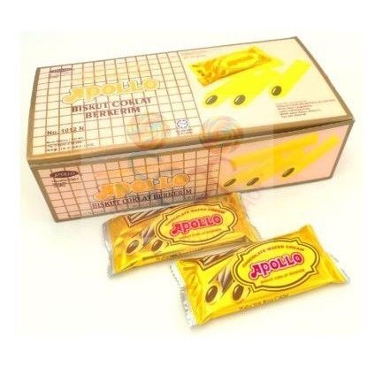 Apollo Chocolate Wafer Stick Biscuits 1012 11g x 30 pkt | Lazada