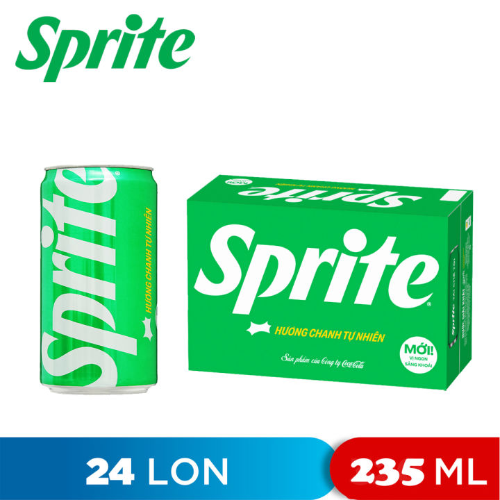 THÙNG 24 LON NƯỚC NGỌT HƯƠNG CHANH SPRITE 235ML | Lazada.vn