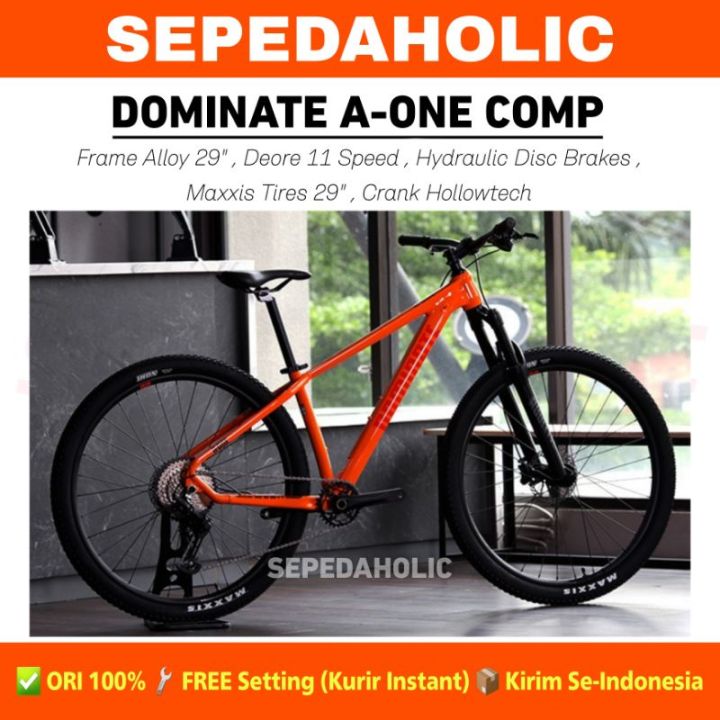 Sepeda Gunung MTB DOMINATE A ONE COMP 11 Speed Deore Rem Hidrolik 29 ...