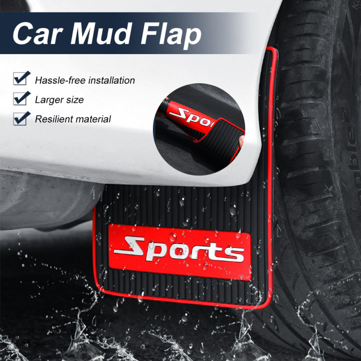 FUVOYA【Ready Stock】2Pcs Universal Car Mudguard Flexible PVC Mud Flaps ...