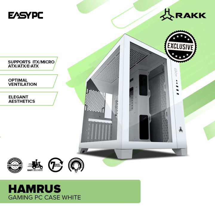 EasyPC | RAKK HAMRUS / HAMRUS ATX Dual Chambered Gaming PC Mid Tower ...