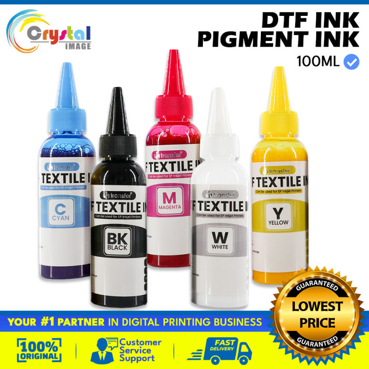 DTF Ink 100ml (Direct to Film) High Quality Textile Pigment Ink (CMYKW) | Lazada PH
