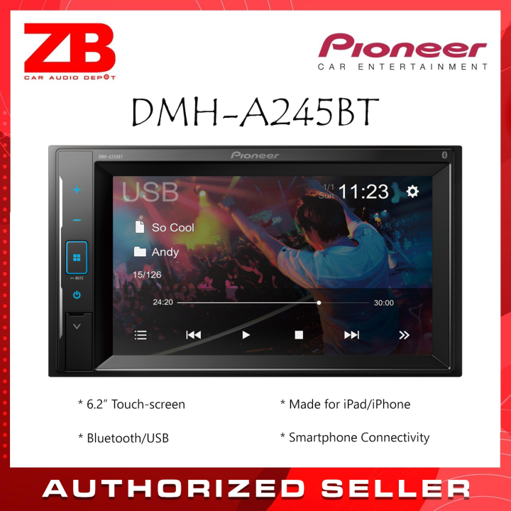 Pioneer DMH-A245BT Digital Media AV Receiver with BT | Lazada PH