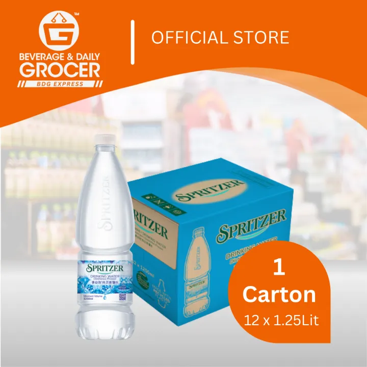 Spritzer Distilled Drinking Water‎ (12‎ x‎ 1‎.‎25‎Lit) 1 Carton | Lazada