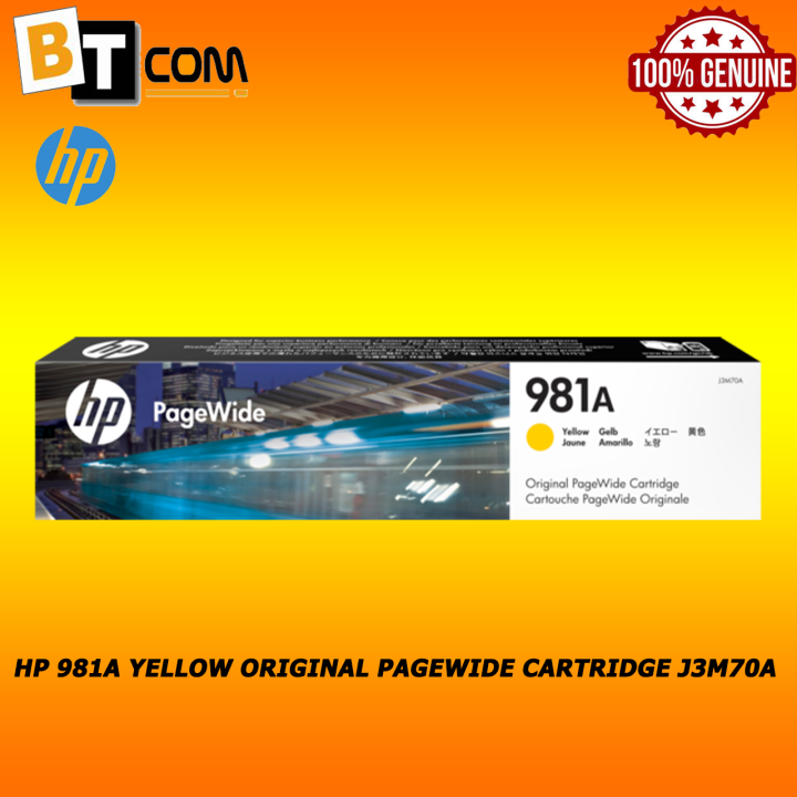 HP 981A Yellow Original PageWide Cartridge J3M70A | Lazada