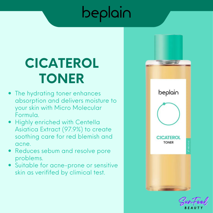 BEPLAIN Cicaterol Toner 200ml | Lazada