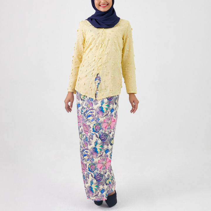 Gene Martino Baju Batik Kurung Modern 8051 Baju Raya 2021 | Lazada