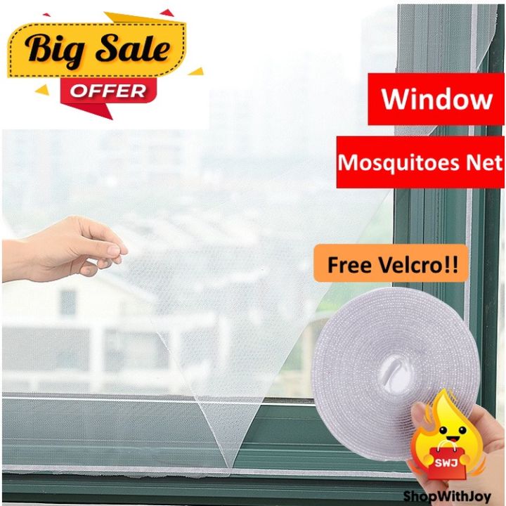 【ShopWithJoy】Anti Mosquito Net Window Screen Netting Curtain Prevent ...