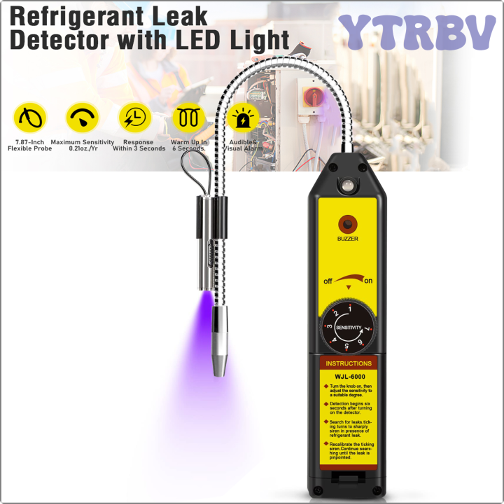 YTRBV Freon Leak Detector Refrigerant Halogen Leak Detector Air ...
