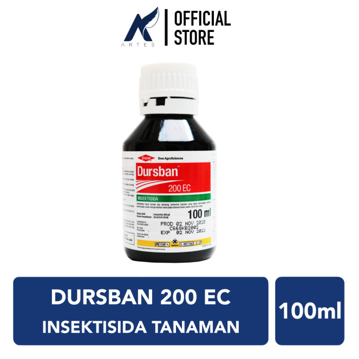 DURSBAN 200 EC Insektisida-Pestisida Obat Serangga Kutu Putih-Ulat Daun ...
