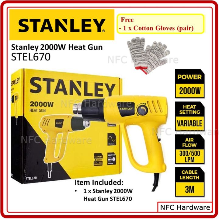 STANLEY STEL670 Heat Gun 2000W | Lazada