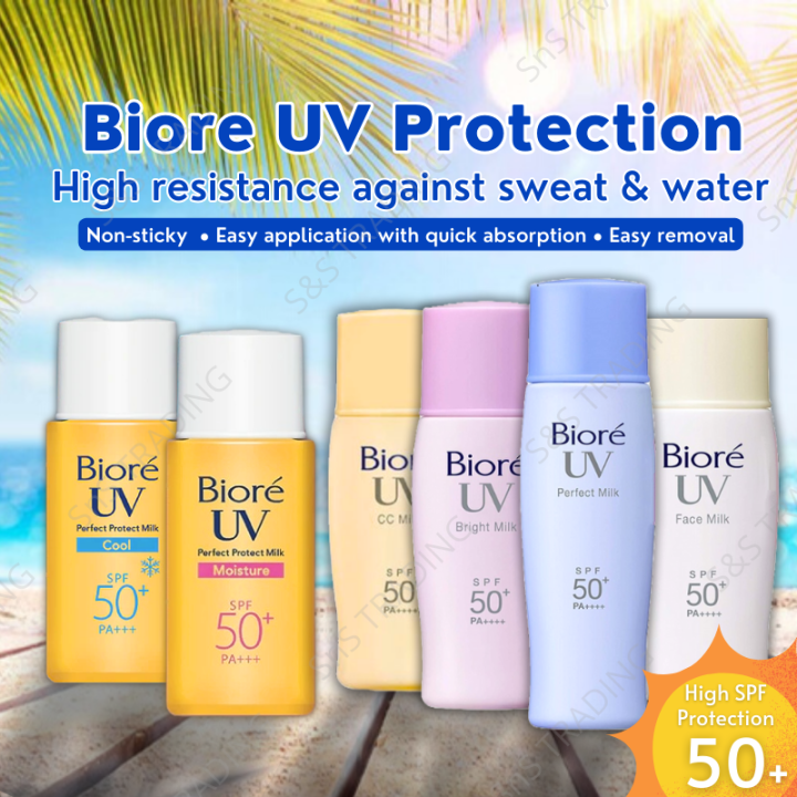 Biore UV Perfect Milk/Bright Milk/CC Milk/ Facial Milk Moisture SPF 50 ...