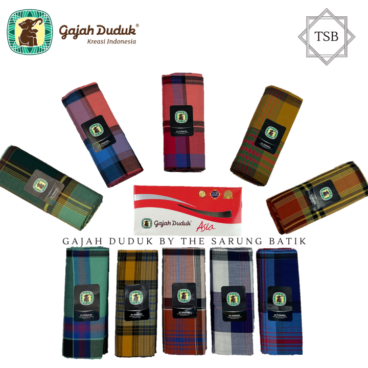 (10HELAI BORONG) Kain Pelikat Gajah Duduk Asia Original Gajah Duduk Mika Benang 5000 | Lazada