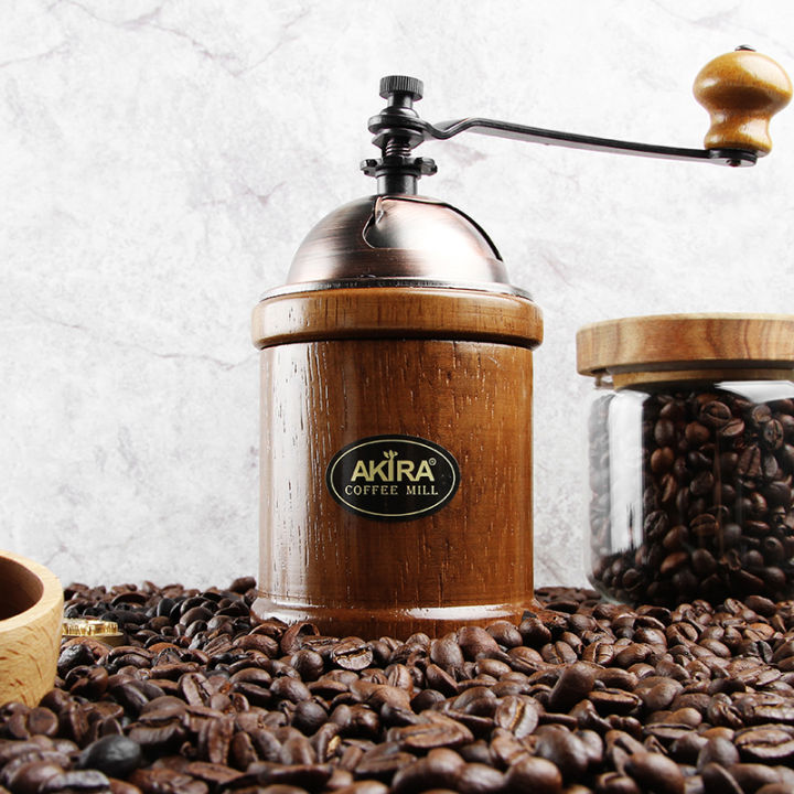 Coffee Grinder Handle เครื่องบดกาแฟมือหมุนไม้ ทรงโดม | Lazada.co.th