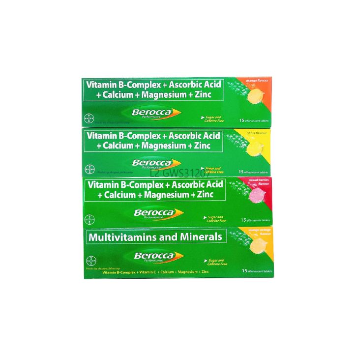 Berocca (Orange/Citrus/Mango Orange) 15s Tablets | Lazada PH