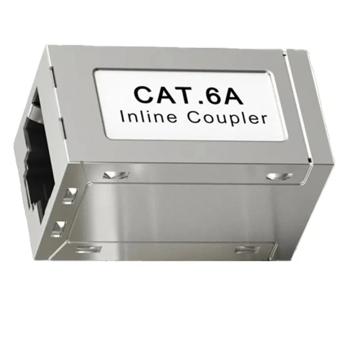 RJ45 Female to Female CAT6A Shielded Coupler Inline Ethernet Coupler ...