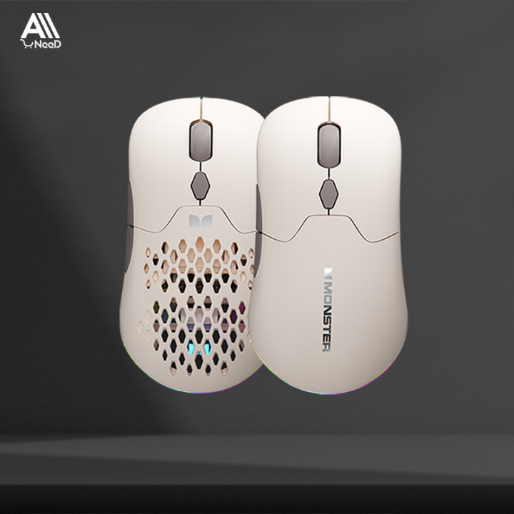 Monster KM4 three-mode mouse wireless 2.4 Bluetooth wired lightweight ...