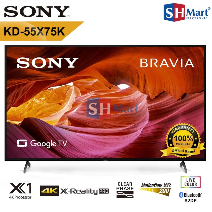 TV SONY BRAVIA 55 INCH 55X75K KD-55X75K 4K ULTRA HD KD55X75K ANDROID TV ...